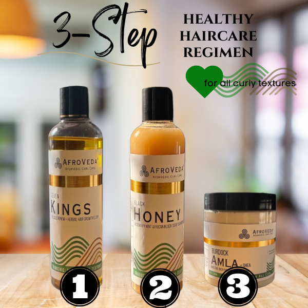 3-Step Healthy Hair System – AfroVeda